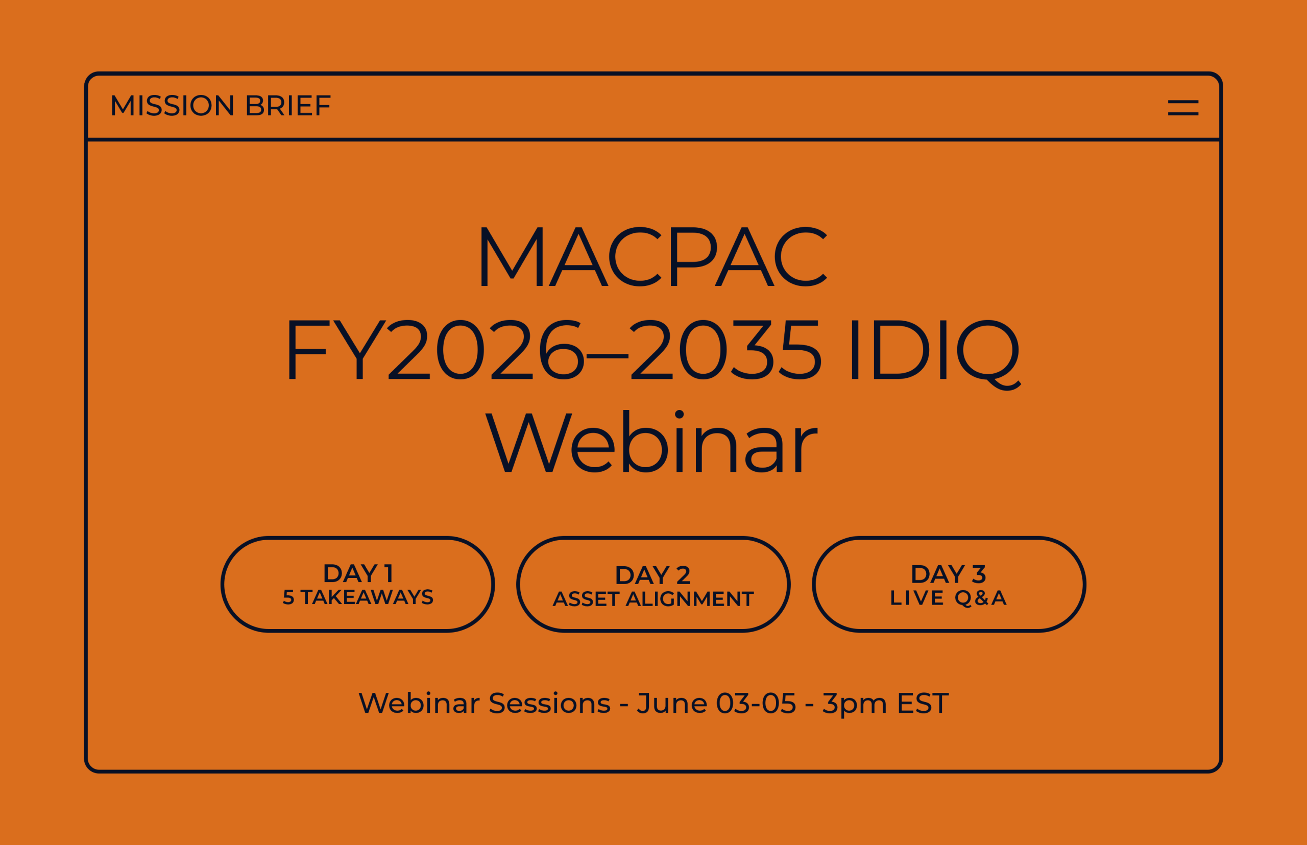 MACPAC IDIQ Webinar – GovPointe